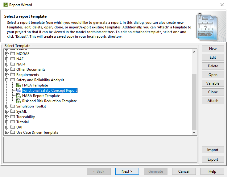 Reports - Cameo Safety and Reliability Analyzer 2021x Refresh2 - No Magic Documentation
